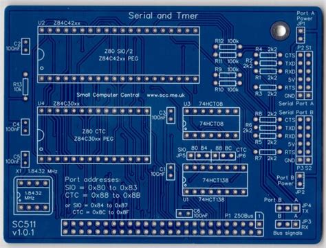 Sc511 Serial Sio And Timer Ctc Card Platinen In Industriequal