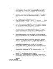 Macro Unit 4 Problem Set Study Guide Docx 1 A I Ii Iii Iv V The Barter System G S