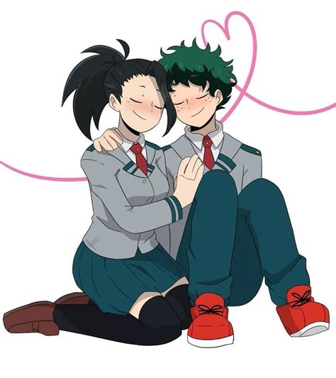 Izuku X Momo Coppie Carine Personaggi Animazione