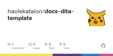 github haolekatalon docs dita template