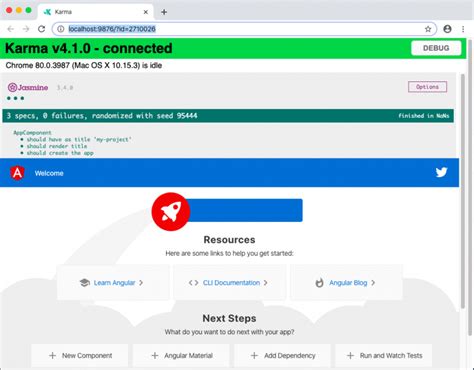 Angular CLI Commands Ng Test Angular Awesome