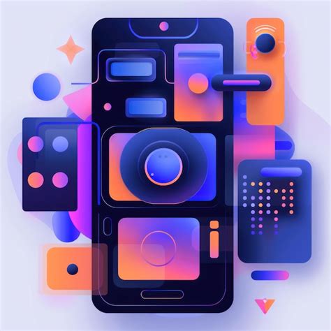 Smartphone App Interface Design Premium Ai Generated Image
