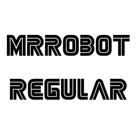 Mrrobot Regular Free Fonts On