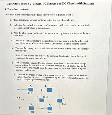 Solved Figure A Resistor Network To Be Measured With Chegg