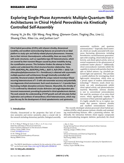 exploring single‐phase asymmetric multiple‐quantum‐well architectures