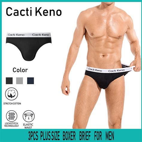 Pack Men S Cotton Briefs Breathable Men S Briefs Plus Size Men S Briefs L Xl Cod Shopee