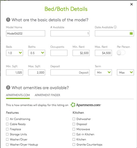How Do I Add Update Or Hide Models And Units Property Owner And Manager Help Center