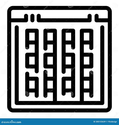 Coding Programming Script Icon Outline Vector Test Version Code Stock Illustration