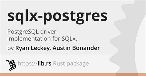 Sqlx Postgres Db Interface For Rust Lib Rs