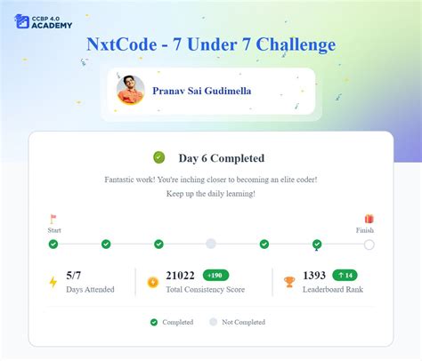 Nxtcode7under7challenge Nxtcode Nxtwave Ccbp Ccbpians Ccbpacademy