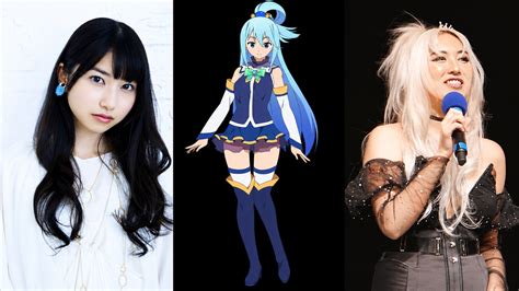 Aqua Voice Actor In Konosuba Sora Amamiya And Faye Mata