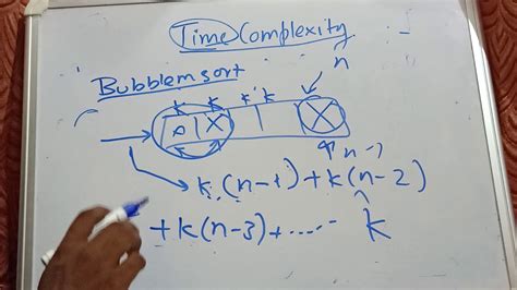 Time Complexity Of Bubble Sort Youtube