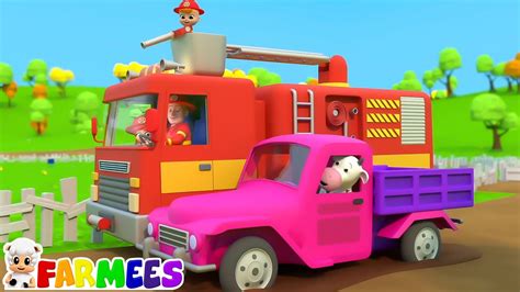 Τροχοί στο πυροσβεστικό όχημα τραγούδι περισσότερα Μουσική για παιδιά Youtube