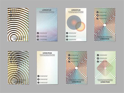 소책자 레이아웃 템플릿 추상 전단지 커버 벡터 Ai Eps Uidownload