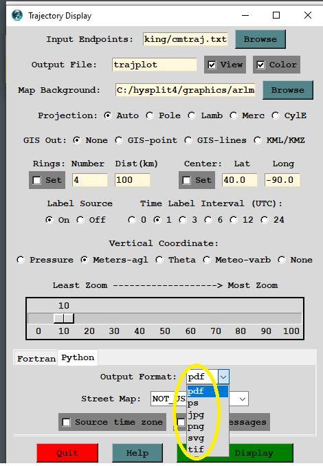 Python Trajectory And Plume Displays