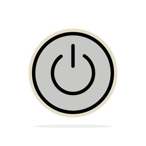 Interface On Power Ui User Abstract Circle Background Flat Color Icon 13293633 Vector Art At