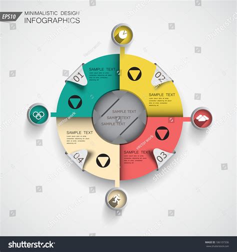 Infographics Abstract Structure Cyclic Processes Vector Stock Vector Royalty Free