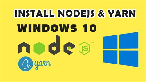How To Install Node Js AND Yarn On Window Decor Zone YouTube