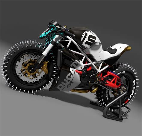 The Spike Wheeled Ducati Monster Of Ice Will Have You Wishing For A Longer Winter Maxim