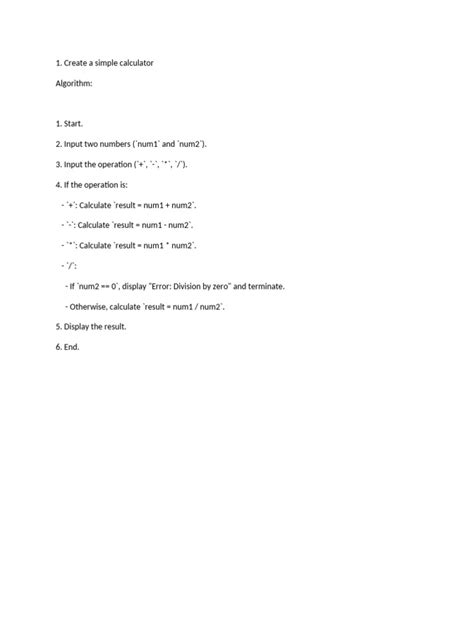 Assignment 1 Simple Calculator Pdf