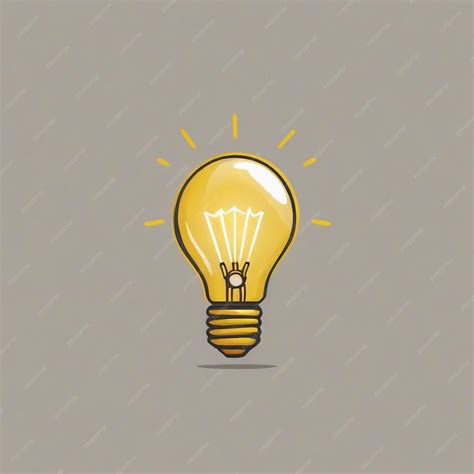 Light Bulb Logo Design Icon Bulb Illustration Premium Ai Generated Image