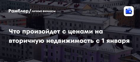 Что произойдет с ценами на вторичную недвижимость с 1 января Рамблер личные финансы