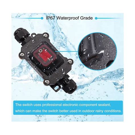 Ip67 Waterproof Inline Switch 12v Dc 20a High Current Power Waterproof