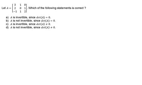Solved Let A L 3 2 1 1 0 1 1 Which Of The Following Chegg Com