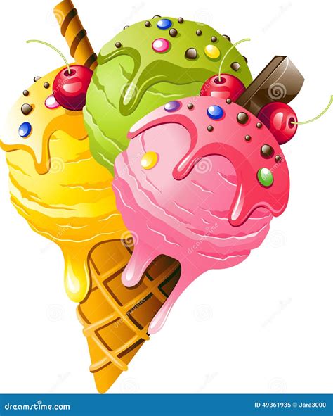Ice Cream Stock Vector Image 49361935