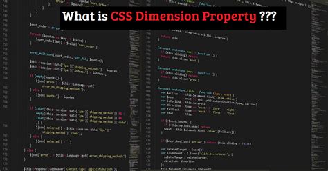 What Is Css Dimensions Css Property Bittu Tech