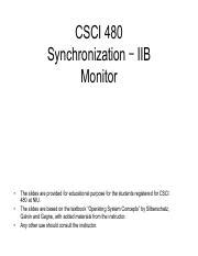 Learning Module 7 Synchronization Part 2B Monitor Pdf CSCI 480