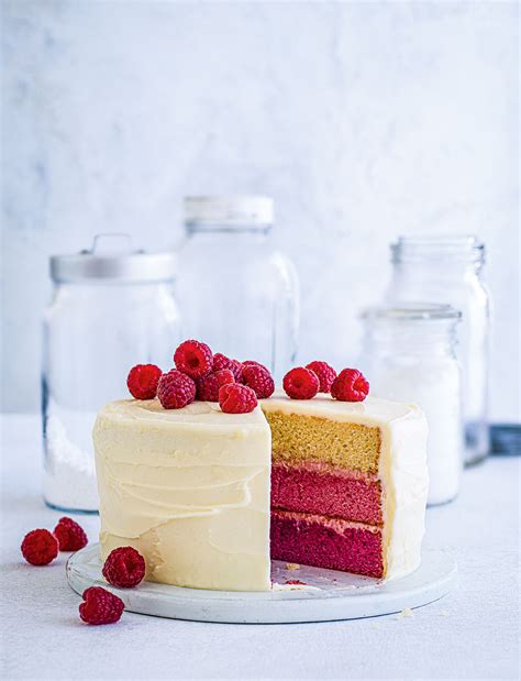 Pink Lemonade Ombré Cake Recipe Sainsbury`s Magazine
