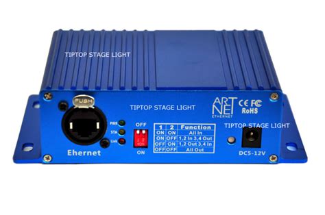 TIPTOP TP D16 ArtNet DMX 4 Four Way ArtNet DMX Bi Directional Converter 4 Female 3PIN XLR IN OUT