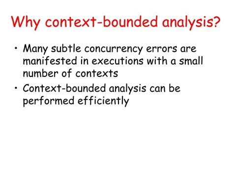 Ppt Context Bounded Model Checking Of Concurrent Software Powerpoint Presentation Id 4625972
