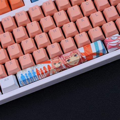 Zero Two Darling In The Franxx Oem Backlit Keycap Set