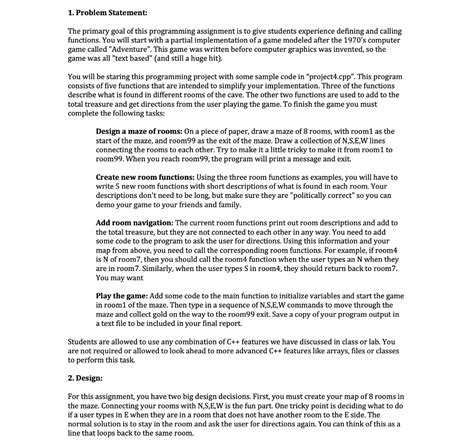 Solved Please Need Help Coding A C Text Based Maze Game