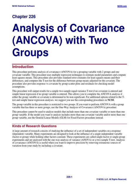 analysis of covariance ancova with two groups download free pdf
