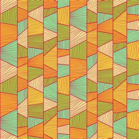 Abstract Mosaic Pattern With Triangles Seamless Vector Stock Vector Illustration Of