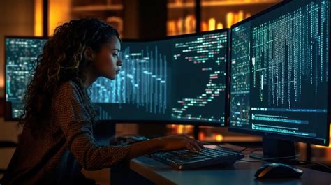 Premium Ai Image Screen Analysis Computer Monitor Analytics Dashboard