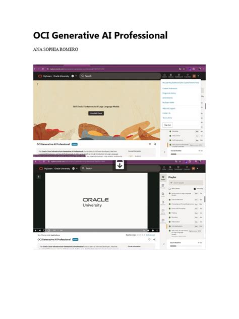 Oci Generative Ai Professional Ana Romero Pdf