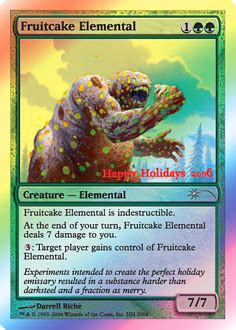 《fruitcake Elemental》 ホリデープロモカード 緑 晴れる屋