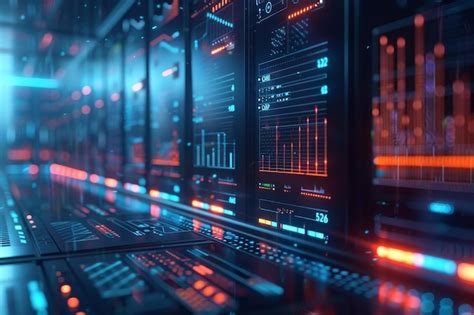 Premium Photo High Technology Data Analyzing Generative Ai