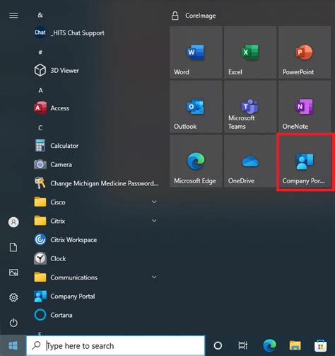 Intune Coreimage How To Use Company Portal Michigan Medicine
