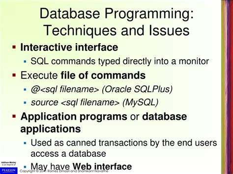 Ppt Chapter 13 Introduction To Sql Programming Techniques Powerpoint