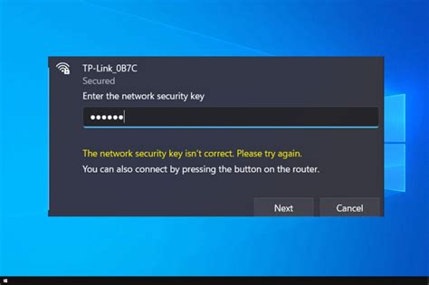 How To Fix The Network Security Key Isnt Correct On Windows