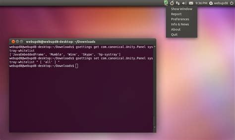 Re Enable Notification Area Unity Rubuntu