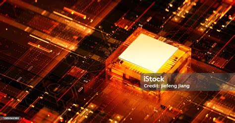 3d 일러스트 사이버 펑크 Ai 마천루 회로 기판 기술 배경 중앙 컴퓨터 프로세서 Cpu 및 Gpu 개념 Cpu에 대한 스톡 사진 및 기타 이미지 Istock