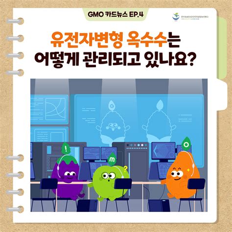 한국바이오안전성정보센터 🧬gmo에 대해 재미있고 쉽게 배우는 Gmo 카드뉴스 📣 Ep04