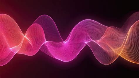 Abstract Wave Design With Vibrant Colors Representing Sound Or Data Visualization Premium Ai