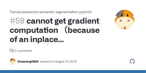 cannot get gradient computation （because of an inplace operation